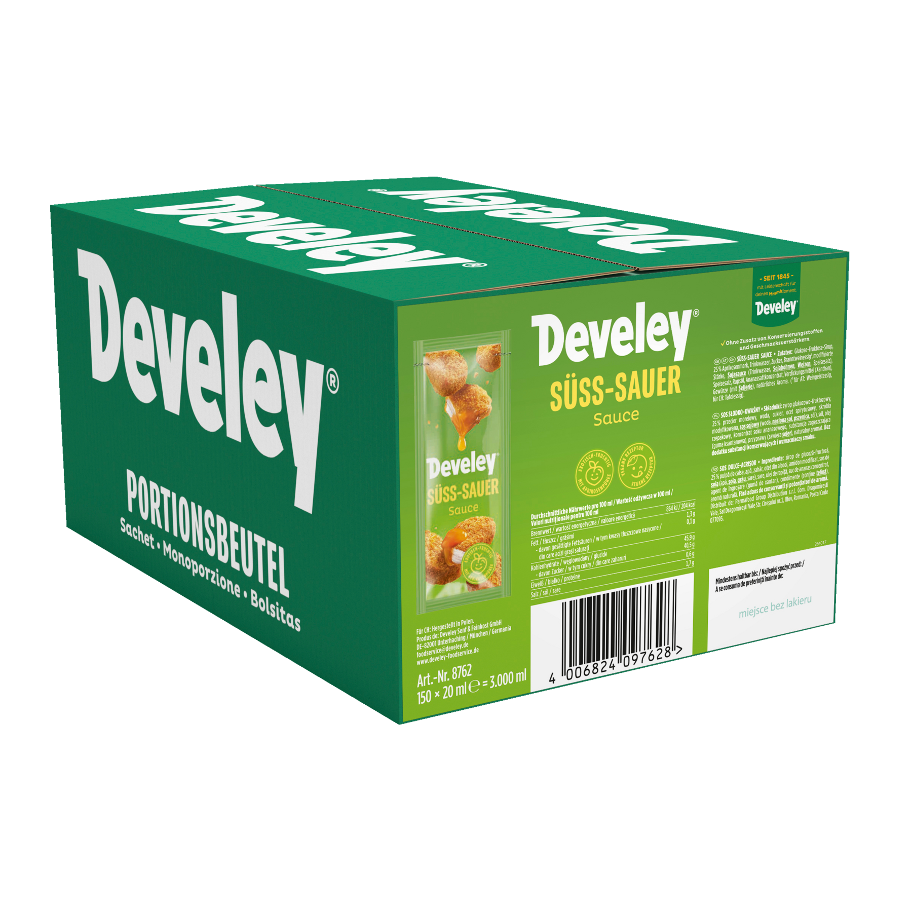 Develey Süß-Sauer Sauce im Portionsbeutel 150x 20 ml kaufen